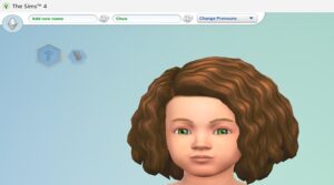 How can I change a baby's name in The Sims 4?
